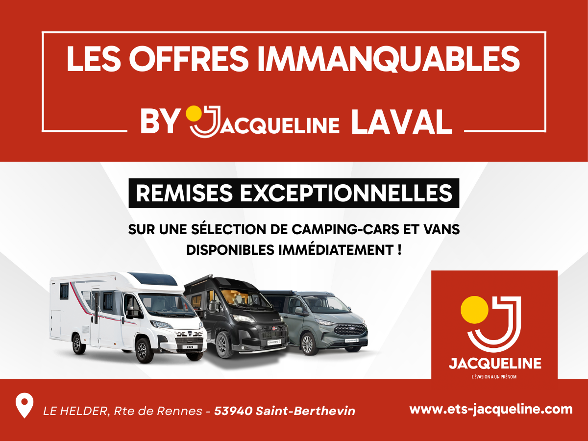 Les Offres Immanquables chez Jacqueline Camping-Car Laval - ETS Jacqueline