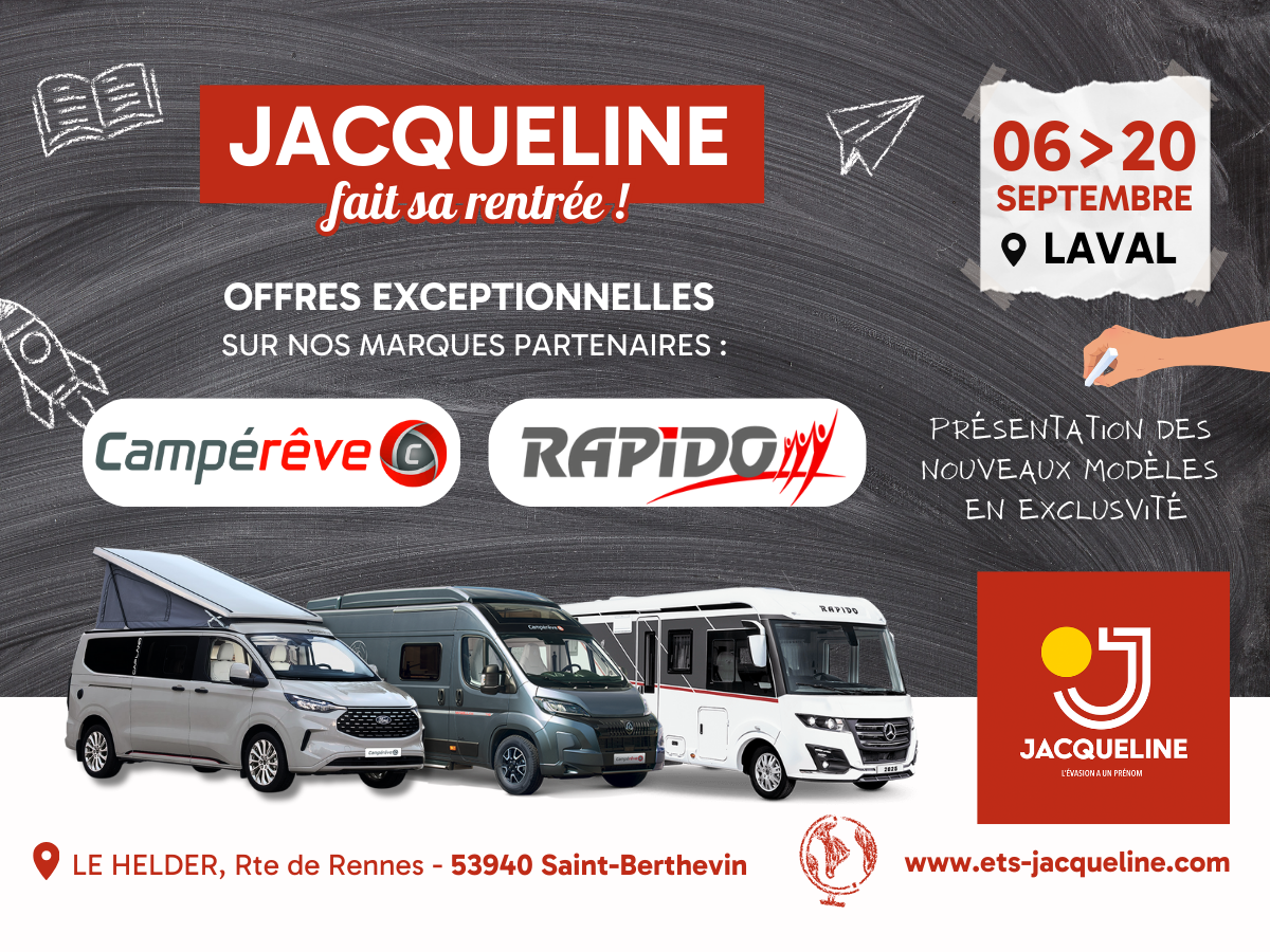 C'est la rentrée à Laval ! Découvrez les nouveautés Rapido et Campérêve ...
